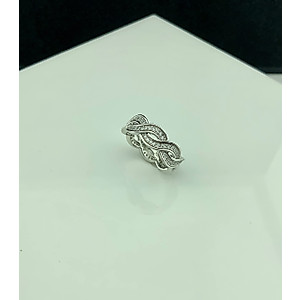 SILVERCLOSEOUT Sterling Silver Cz Infinity Eternity Ring - Size 7