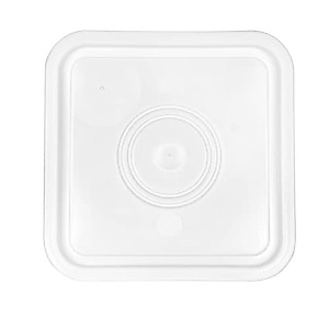 House Naturals 2 Gallon Square Food Grade Bucket Container Pail with Lid Metal Handle (Pack of 3) Made in USA