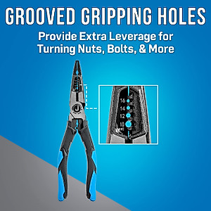 Jonard Tools WSC-1016 Heavy-Duty Wire Stripping Pliers, 10-16 AWG