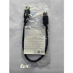 5 Din Midi Cable, Ancable 1-Feet 5 Pin Din Male to Male Plug Midi Cables with Molded Connector Housing Compatible with Piano Keyboard