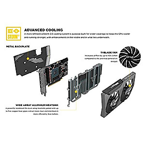 ZOTAC GAMING GeForce RTX 3070 Twin Edge OC 8GB GDDR6 256-bit 14 Gbps PCIE 4.0 Gaming Graphics Card, IceStorm 2.0 Advanced Cooling, White LED Logo Lighting, ZT-A30700H-10P