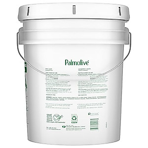 PALMOLIVE Professional Dishwashing Liquid, Dish Soap, Dish Liquid Soap, Phosphate Free, pH Balanced, Dishwasher Cleaner, 5 Gallon Bucket (Part Number: 204917), 10035110049172