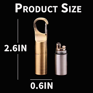 KAIEOMGN Cool Permanent Match Lighter Refill, Creative Mini Portable Hook-and-Loop Waterproof Vintage Trench Lighters, Unique Gifts for Men Camping Candles (No Kerosene) (Gold)