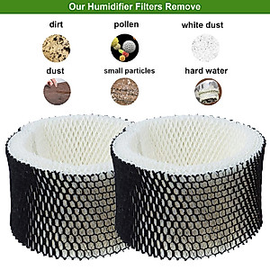 Lxiyu 4-Pack Humidifier Wicking Filter Compatible with Holmes HWF62 & HWF62CS, Filter A Replacement Parts HM1701, HM1761, HM1300,HM1100