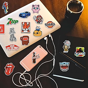 300 PCS Cool Skateboard Stickers,Brand Stickers for Adults Teens,Waterproof Vinyl Stickers for Water Bottle Laptop Luggage Guitar Notebook