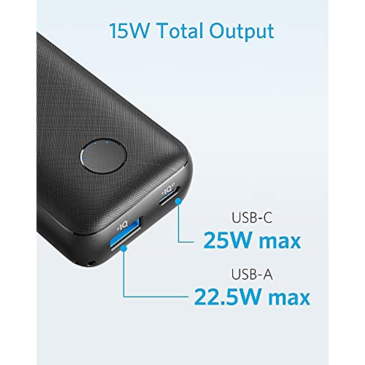 Anker Portable Charger, 10000mAh Power Bank with USB-C Power Delivery (25W), PowerCore 10000 Redux for iPhone 13/12/11 / Mini/Pro/Pro Max/XR/XS, Samsung S21 / S20, Pixel 4 / 4XL, iPad Mini, and More