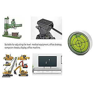 Preamer High Accuracy 30' /2mm D30mm/1.2" Alloy Metal Shell Rv Leveling Bubble Spirit level Small Bullseye Bubble Level for RV Tripod Ball Head