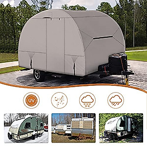 Leader Accessories Travel Trailer Cover R-Pod Cover RV Cover, Fits RP-151 (Model 1- Up to 13'7"L)