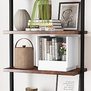 Aenuert Storage Open Bin, Small Toy Organizer Cube Set of 2, Wooden Entryway Storage Shelf for Home Books Food Toy,Small Square Nightstand for Living Room,Playroom,Bedroom