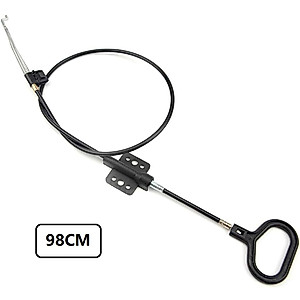 TOVOT 2PCS 38.5" D-Ring Release Handle Pull Recliner Cable Replacements Release Pull Cables for Sofa Chair