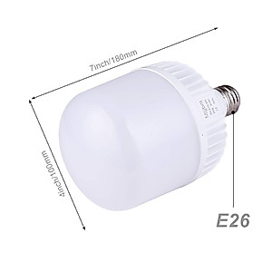 VELNEX High Watt LED Bulbs 250W-300W Equivalent, 35W bright White 6000K High Intensity Shop Light, 3675 Lumens LED Commercial for Garage,Area Light, Warehouse Backyard Office etc.(2 Pack)