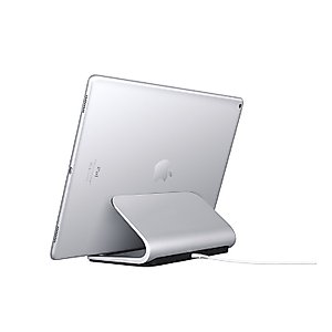 Logitech Base Charging Stand For IPad Pro 9.7-inch,10.5-inch, 12.9-inch (1st and 2nd gen) Premium Aluminum Construction Smart Connector Technology - Silver