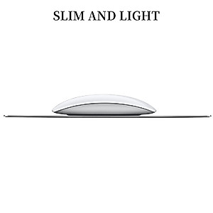 TERRATUTOR Aluminum Mouse Pad with Non-Slip Rubber Base and Micro Sand Blasting Alloy Surface for Fast and Accurate Control | Silver