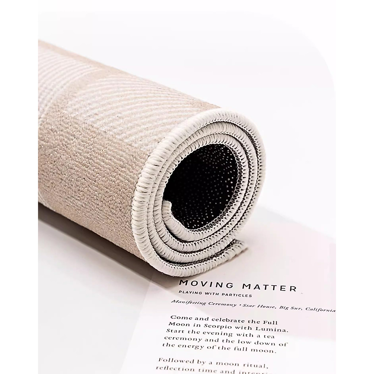 Black White Boho Shag Irregular Shaped Modern Rug for Living Room Bedroom Diningroom Ombre Texture Washable Area Rug Office Kitchen Hallway Faux Wool 6x8 Carpet