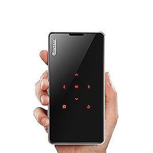 QINTAIX Mini Pico HD Projector Smart Android6.0 OS,2GB RAM,HD Input, Auto Vertical Keystone Correction - Miracast and Airplay Function,5Ghz WiFi +BT4.1, DLP with LED Google Play Store Projector