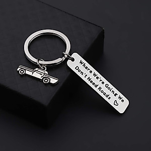 Lywjyb Birdgot Explorer Adventurer Gift Where We’re Going We Don’t Need Roads Gift (Need Road ky)