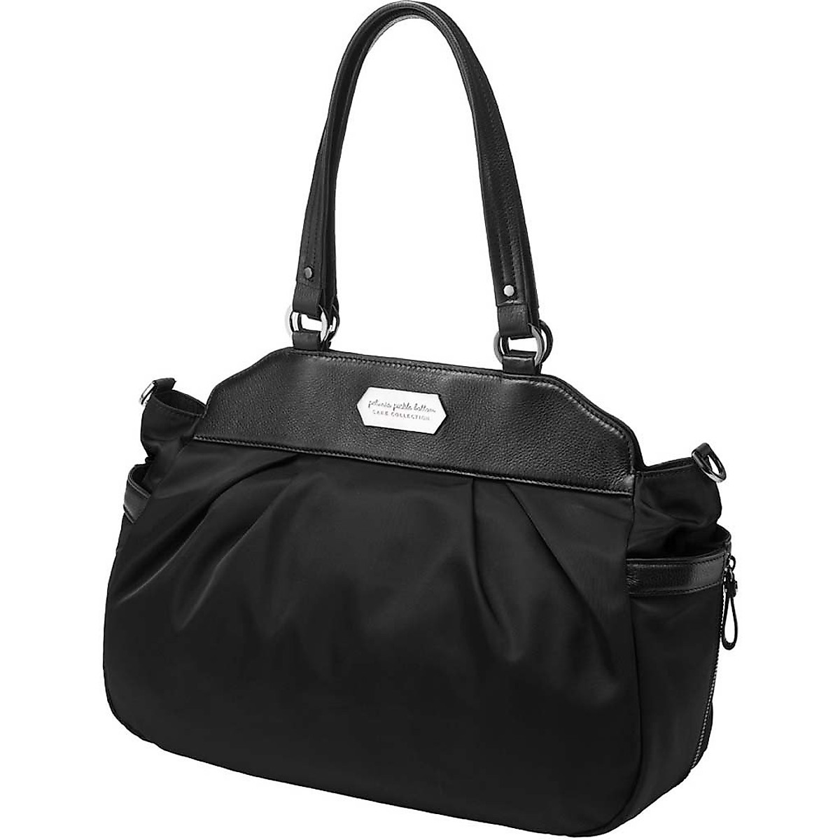 Petunia Pickle Bottom Skyline Satchel - Black Chai Tea Cake