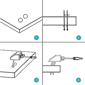 Solar Cable Entry Gland Waterproof Single Cable Entry Housing for Solar Panels of RV,Caravan,Roofs,Camperman and Marine,2PCS White