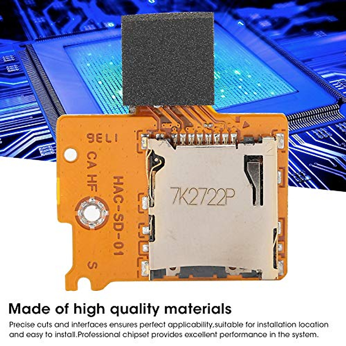 Game Card Slot for Switch Lite Game Console with Mainboard Replacement Repair Parts