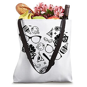 Optometry Ophthalmic Technician Symbols Heart Optician Life Tote Bag