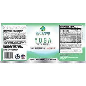 Best Earth Naturals Yoga Vitamins - Flexibility Supplement to Help Increase Movement, Flexibility, Stretching, Mobility, Joint Stiffness and More