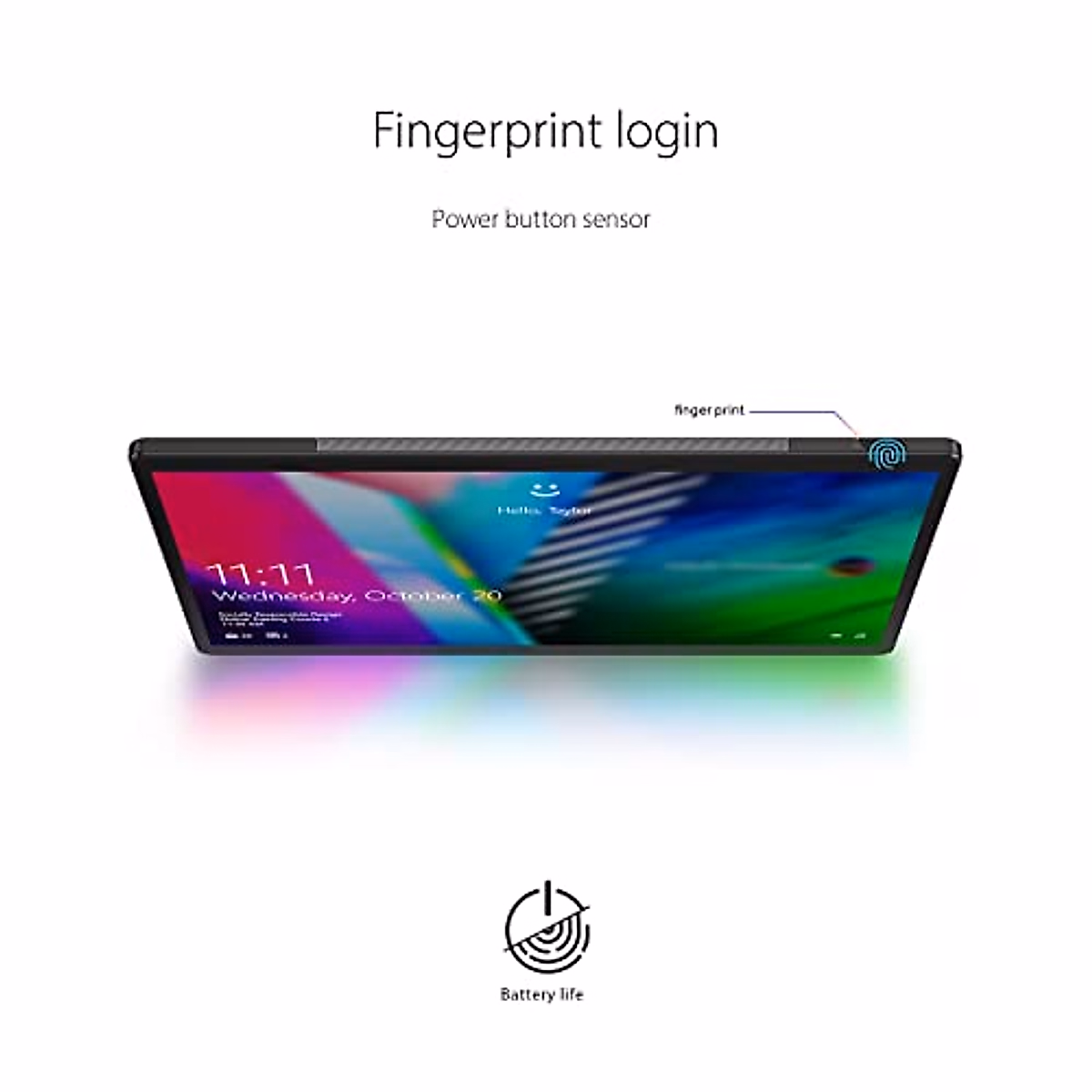 ASUS VivoBook 13 Slate 2-in-1 Laptop, 13.3â€ FHD OLED Touch Display, Intel Pentium N6000 Quad-Core CPU, 8GB RAM, 256GB PCIe® 3.0 SSD, Windows 11 Home, Black, T3300KA-DH26T