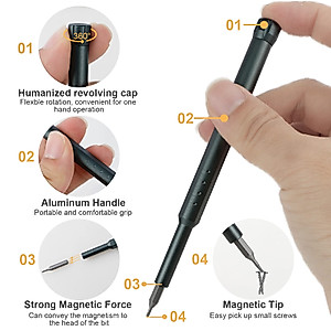 Morcoxina Precision Screwdriver Set, 46 in 1 Mini Screwdriver, Screwdriver Bit Sets, Multifunction Precision Screwdriver Kit, Repair Tool Kit for Electronics, Computer, Eyeglass, Phone, Watch