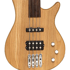 Stagg 4 String Bass Guitar, Right, Natural, Full Size (SBF-40 NAT FL)