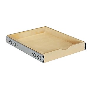 WelFurGeer 17'' Width Pull Out Drawers for Kitchen Cabinets, Cabinet Organizers and Storage, Slide Out Cabinet Drawer, Slide Out Drawer Organizer, Wood Rack for Kitchen, Bathroom (17''W x 21''D)