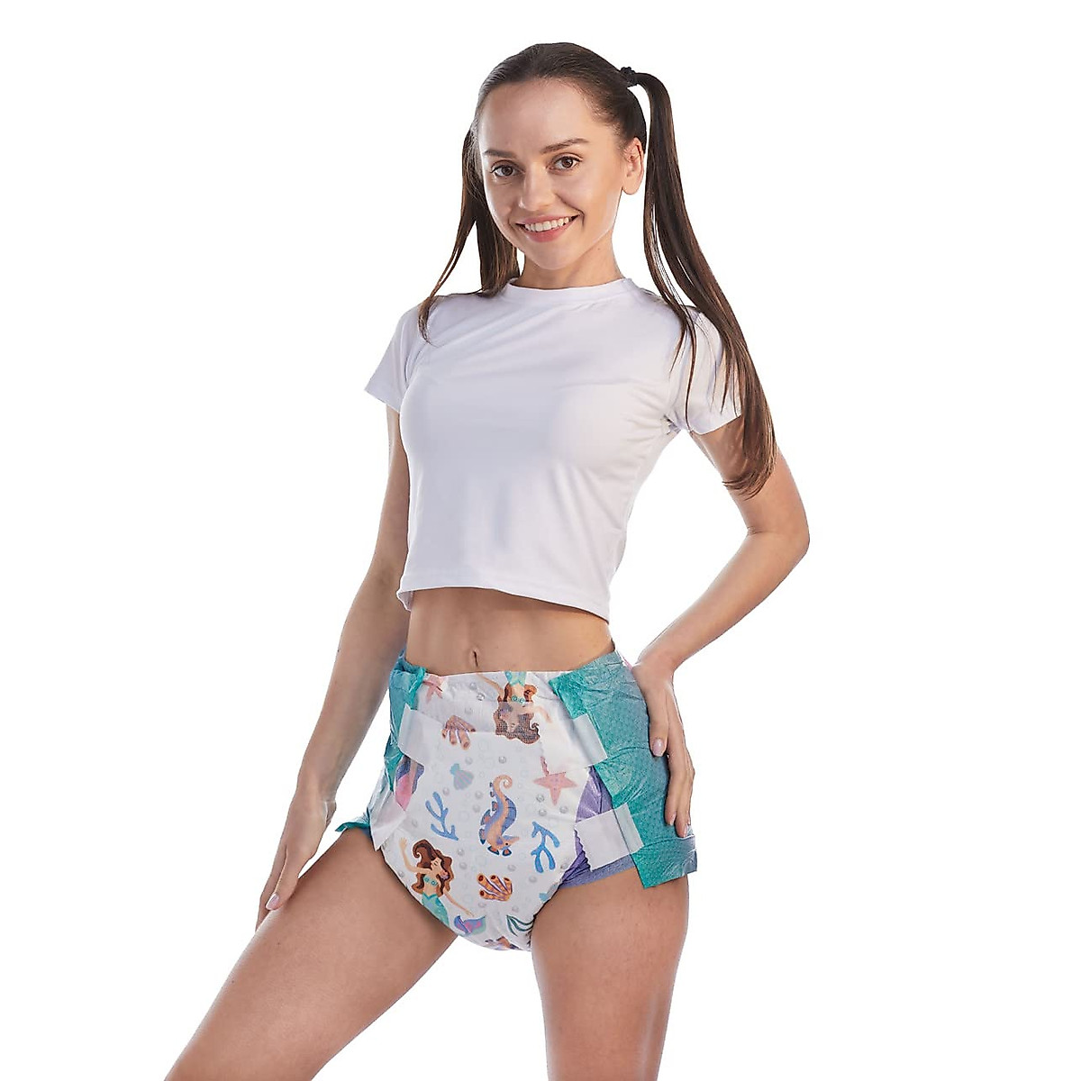 Rearz - Mermaid Tales - All-Night Adult Diapers (Sample 2 Pack) (Medium)