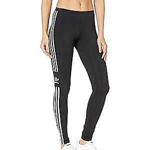 adidas Originals womens Loungewear Trefoil Tights athletic track pants, Black, Medium US