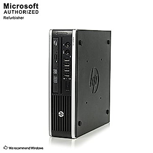 HP Elite 8300 Ultra Slim Desktop Computer, Intel Quad Core i5-3470S CPU, 8GB DDR3, 500GB HDD, USB 3.0, Windows 10 Pro (Renewed)