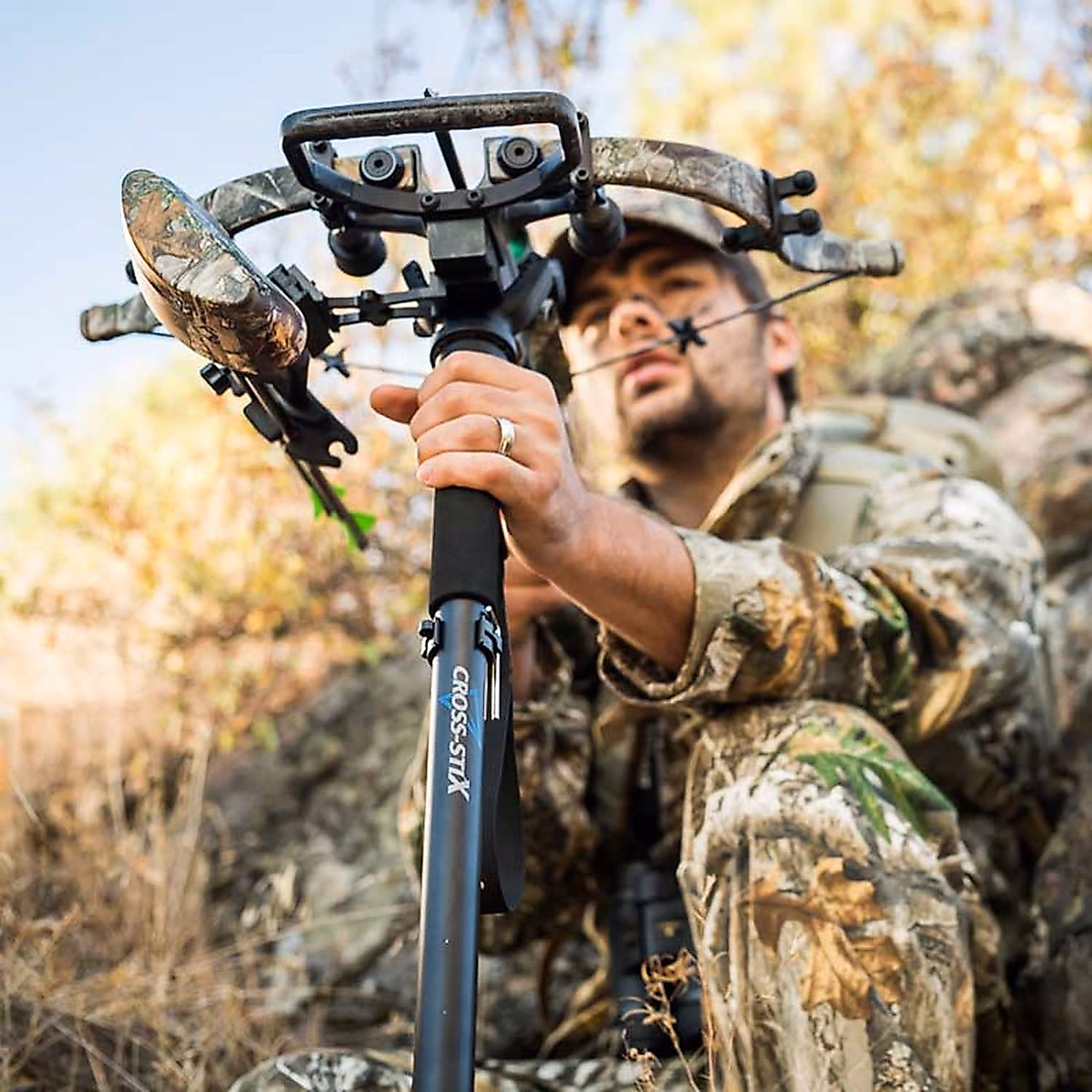 EXCALIBUR Cross-Stix Archery Hunting Durable Versatile Adjustable Height Aluminum Monopod/Tripod Crossbow Shooting Stabilizer