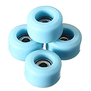 By CHILUVU - 4pcs Fingerboard Urethane Bearing Wheels Set For Wooden Fingerboard - Mechanical Parts