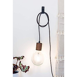 KEYAIIRA - Small Black Leather Wall Hook, minimalist leather strap hanger for bath towel holder leather wall hook strap towel hook bathroom decor brass towel ring nordic home