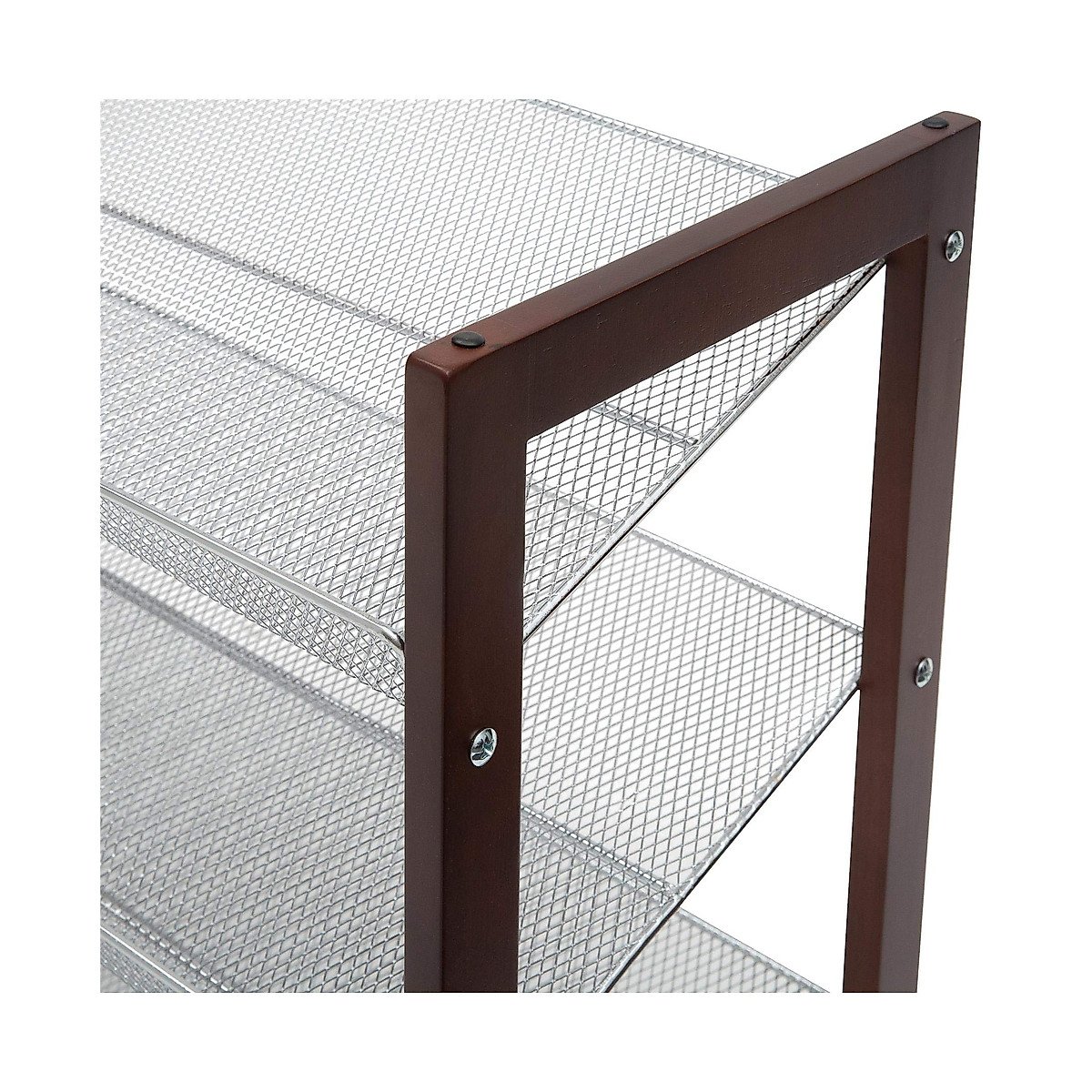 Organize It All 3 Tier Wood Frame Shoe Storage Rack