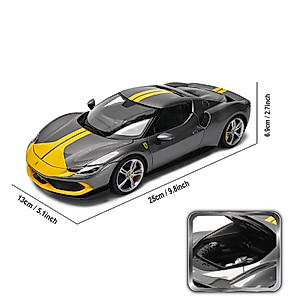 HTLNUZD Bburago 1/18 2023 Alloy Car for Ferrari 296 GTB ASSETTO FIORANO Die Casting Simulation 1:18 Super Model Car Collectible