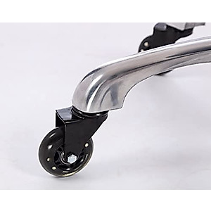 MCcursor Rolling Salon Stool Swivel Chair with Wheels Height Adjustable Hydraulic for Hair Salon Beauty Facial Massage Spa Tattoo Medical Home Office, in Camel