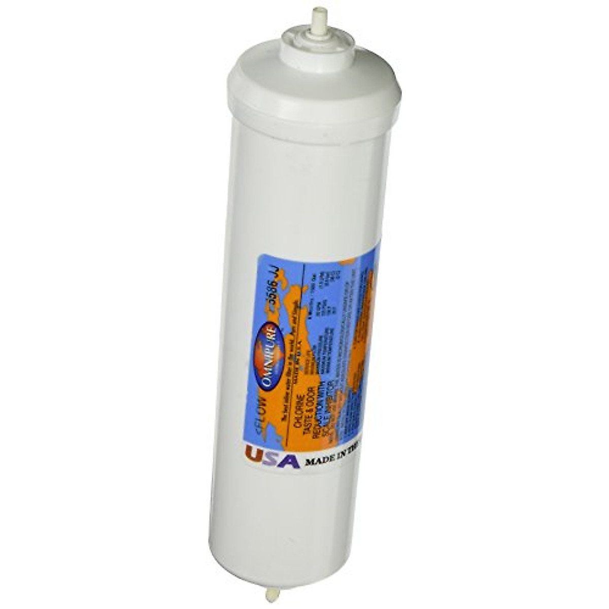 10" Scale Inhibitor & Carbon Filter w/ 1/4" QC Straight Conn