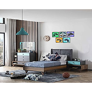 Monster Truck Posters For Boys Room - Set Of 5 Wall Art (UNFRAMED 8"x10") - Monster Truck Poster Prints, Boys Room Decor, Posters For Teen Boys Room, Boys Wall Decor, Boys Room Wall Decor, Kids Wall Art, Wall Art For Boys Bedroom