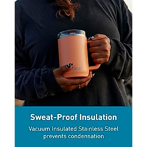 CamelBak Thrive Leak-Proof 16 oz Mug, Insulated Stainless Steel - For travel, coffee, tea, hot beverages - Spill Proof - Cup-holder Compatible, Desert Sunrise