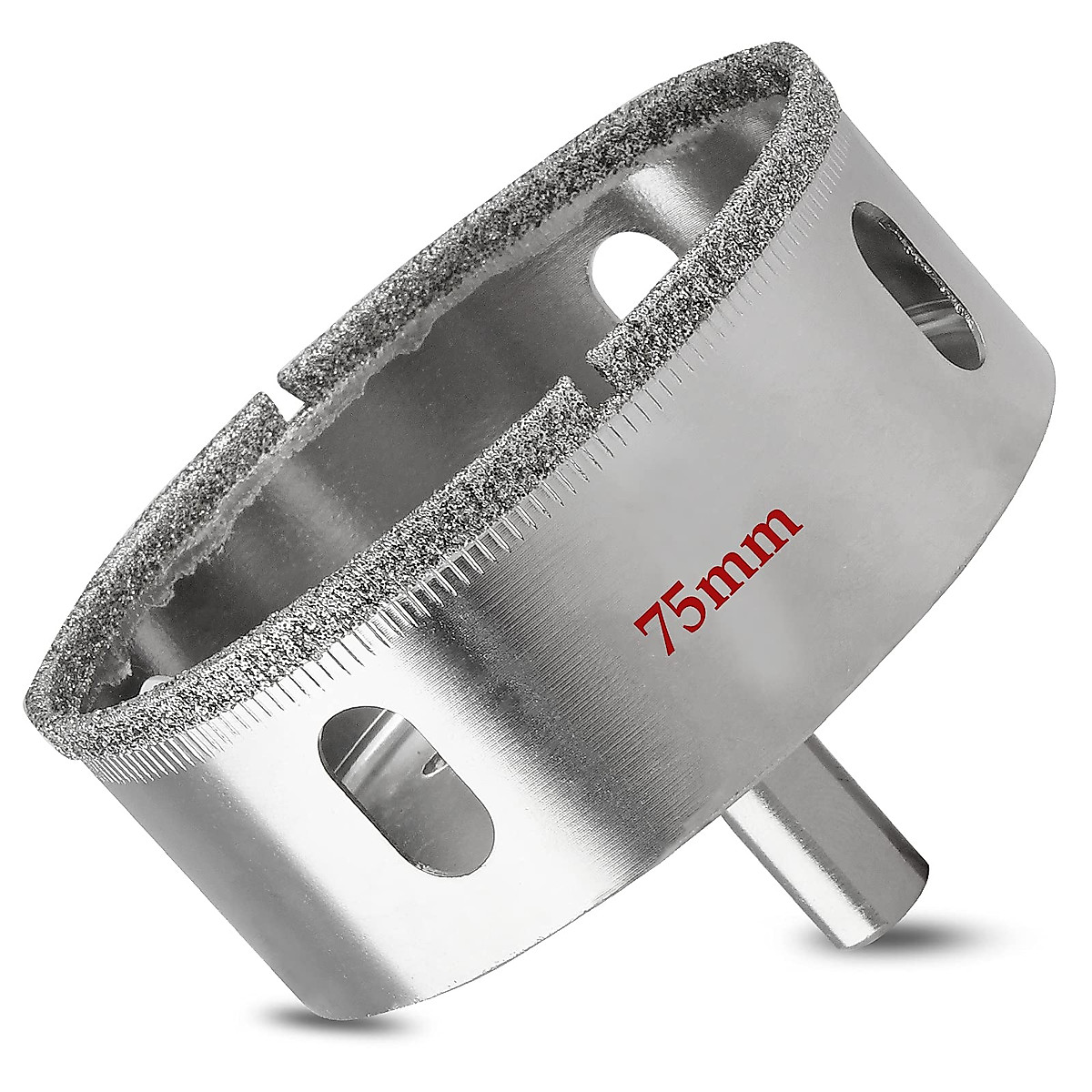 Luomorgo 75mm/3 inch Diamond Hole Saw, 1.1 inch Cutting depth Diamond Diamond Drill Bits for Glass Ceramic Marble Porcelain Tile Granite Quartz Gemstone