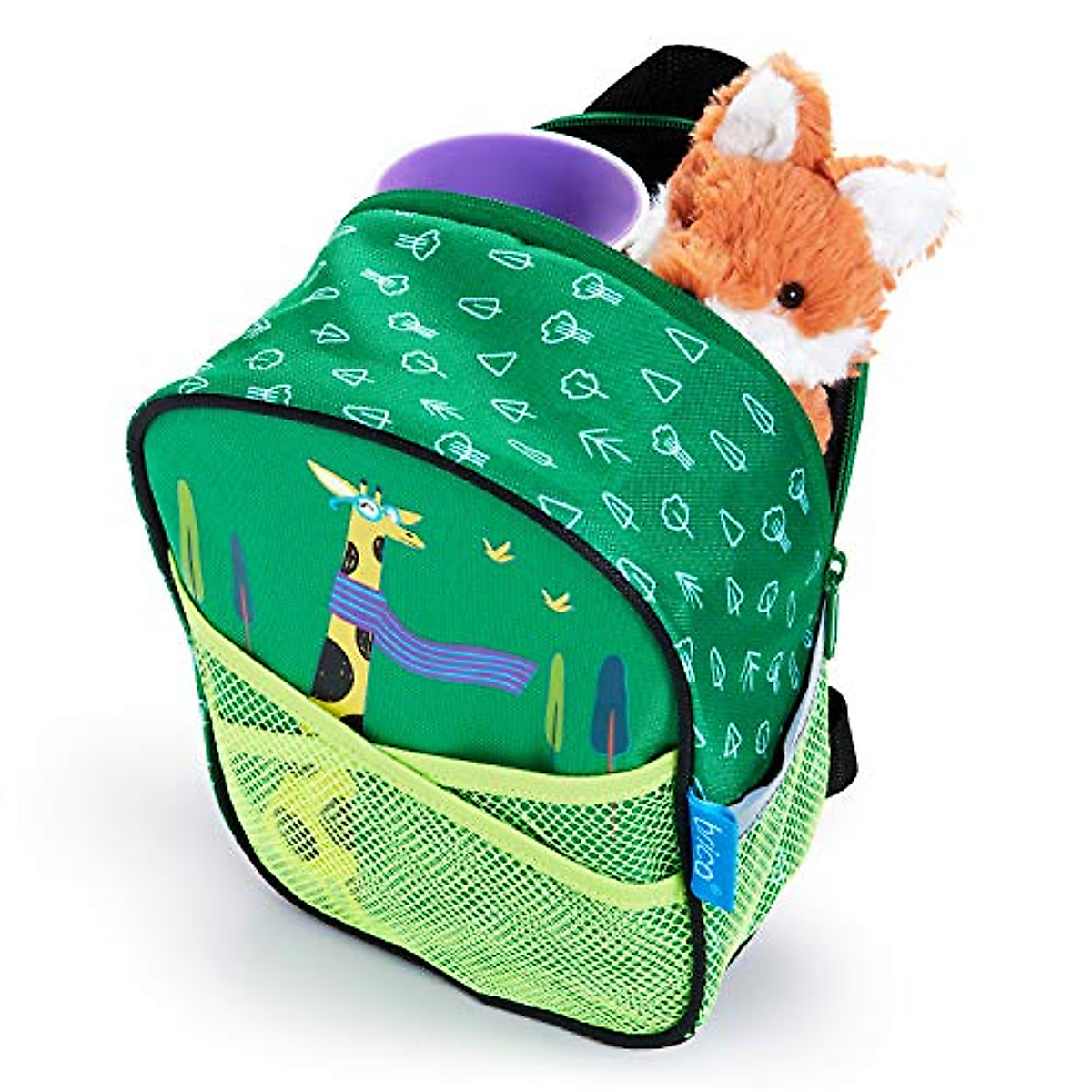Munchkin® Brica® By-My-Side™ Toddler Safety Harness Backpack with Leash, Giraffe, Green