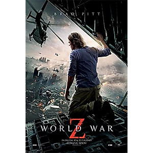 World War Z Poster American Action Horror Film Movie Zombie Apocalypse Aesthetic Retro Classic Classy Decoration Living Room Bedroom Home Office WWZ Poster Cool Wall Decor Art Print Poster 24x36