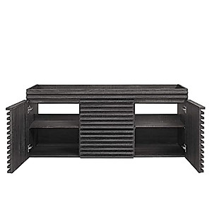 Modway Render 48" Double Sink Compatible (Not Included) Bathroom Vanity Cabinet in Charcoal