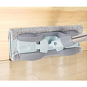 Mop 15 in Microfiber Hardwood Floor Mop 4 Washable Mop Pads Flat Mops for Wet or Dry Laminate Tile Floor Cleaning Wet Mop with Durable Extended Handle