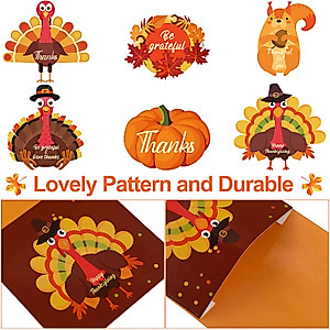 36 Pieces Thanksgiving Cutlery Holder Set for Thanksgiving Turkey Utensil Decor, Silverware Holder for TurkeyThanksgiving Table Decorations