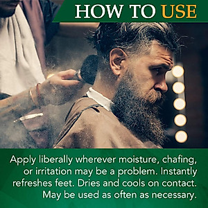 Clubman Reserve Whiskey Woods Cornstarch Powder, Post-Shave Grooming for Men (9 oz)