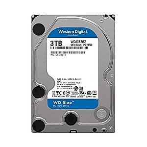 Western Digital 3TB WD Blue PC Internal Hard Drive HDD - 5400 RPM, SATA 6 Gb/s, 64 MB Cache, 3.5" - WD30EZRZ
