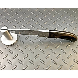 Fury Mustang Mirror Finished Razor Edge Blade Hunting Knife, 8-Inch